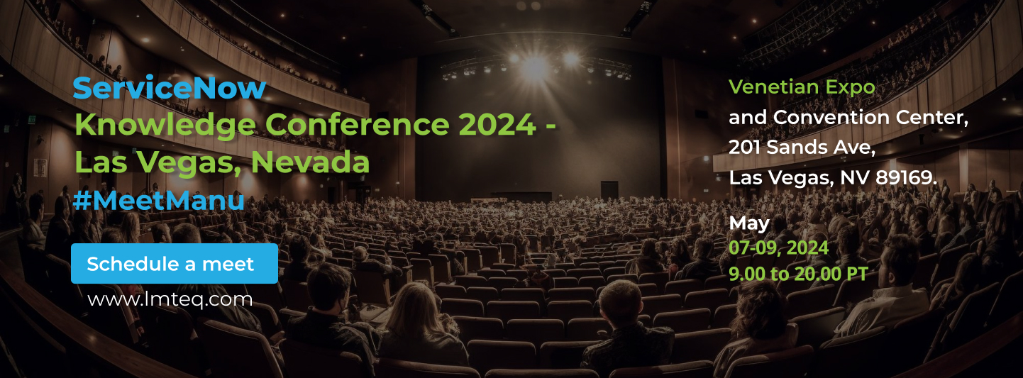 LMTEQ’s Participation in ServiceNow Knowledge24 Conference